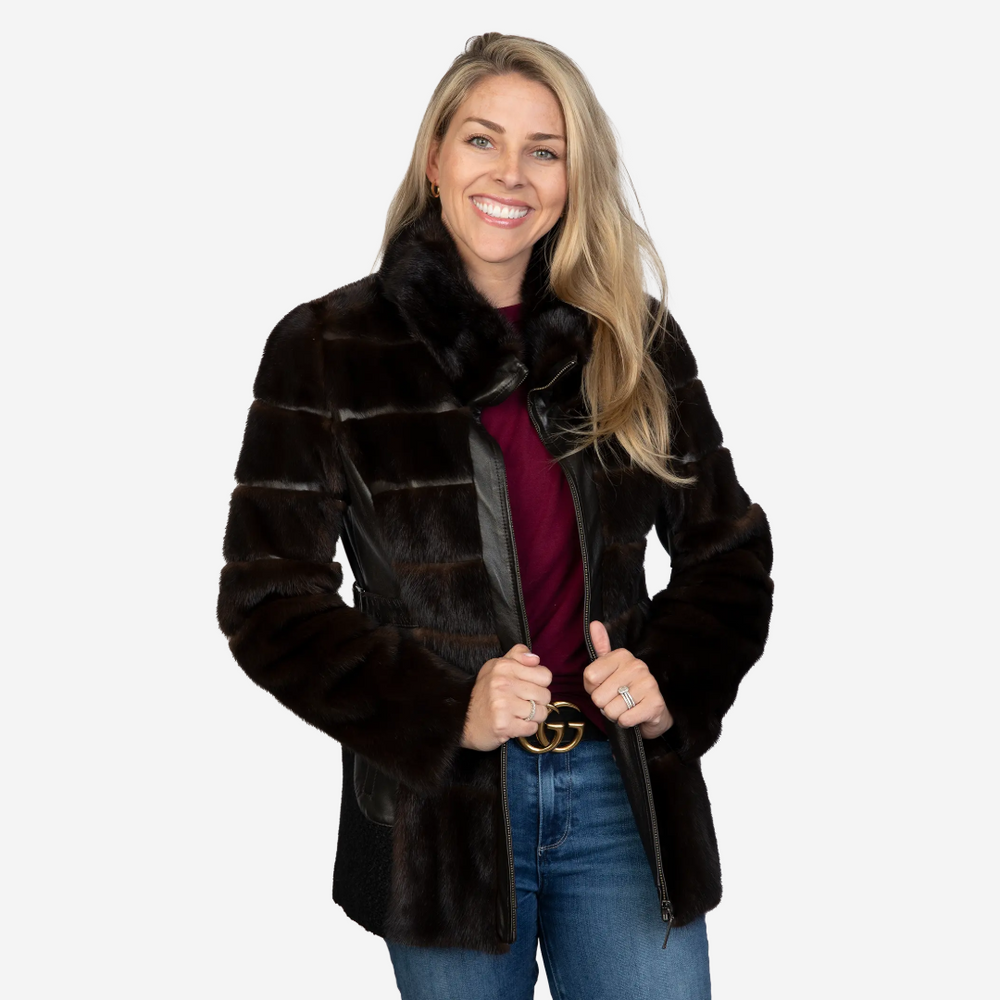 Transform Your Old Fur Coat into a Chic Diagonal Cut Poncho – Restyle ...